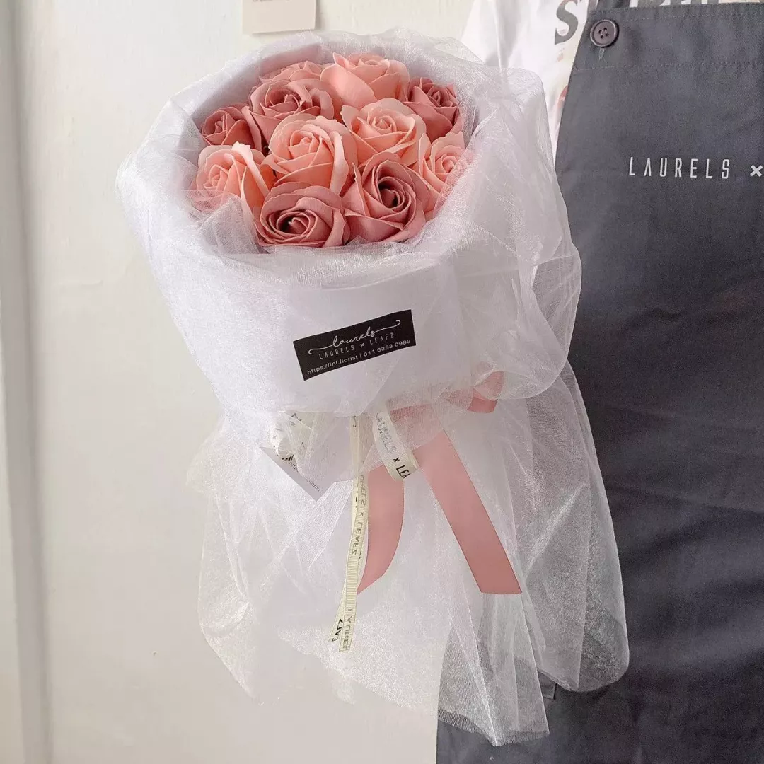 520 Peri Rose Bouquet ( Soap Flower ) - Laurels & Leafz's Flower on ...